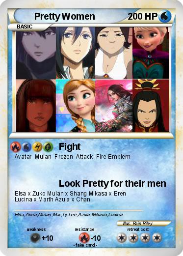 Pokémon Pretty Women 3 3 - Fight - My Pokemon Card
