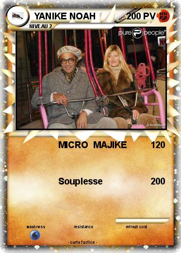 Pokémon YANIKE NOAH - MICRO MAJIKE - Ma carte Pokémon