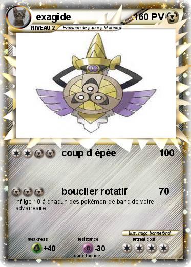 Pokémon exagide 5 5 - coup d épée - Ma carte Pokémon