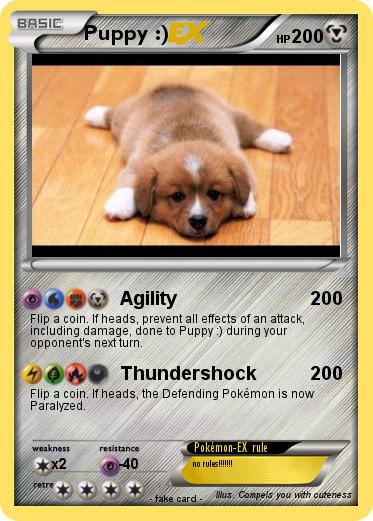 Pokémon Puppy 1167 1167 - Agility - My Pokemon Card