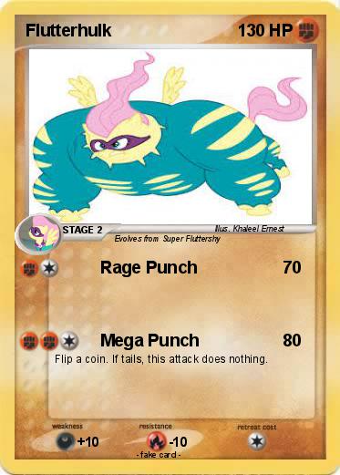 Pokémon Flutterhulk 1 1 - Rage Punch - My Pokemon Card