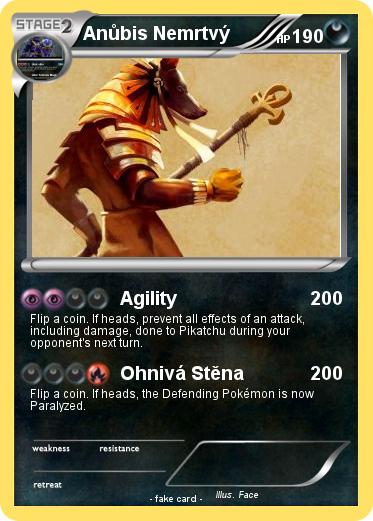 Pokémon Anubis Nemrtvy - Agility - My Pokemon Card