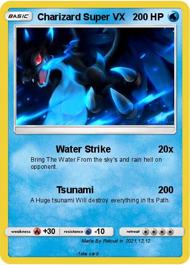 Pokémon Charizard Super VX - Water Strike - My Pokemon Card