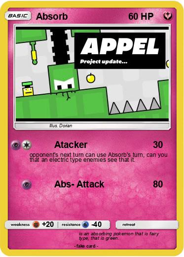 Pokémon Absorb 3 3 - Atacker - My Pokemon Card