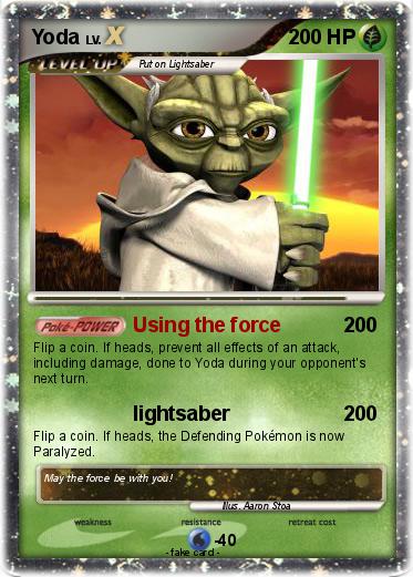 Pokémon Yoda 892 892 - Using the force - My Pokemon Card
