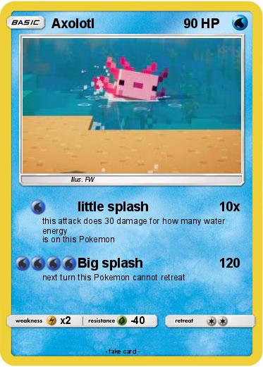 Pokémon Axolotl 258 258 - little splash - My Pokemon Card