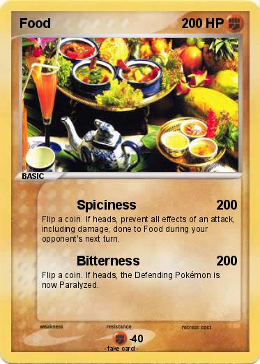 Pokémon Food 102 102 - Spiciness - My Pokemon Card