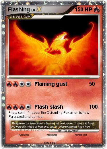 Pokémon Flashing 4 4 - Flaming gust - My Pokemon Card