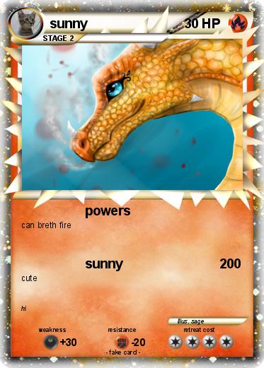 Pokémon sunny 137 137 - powers - My Pokemon Card