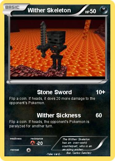 Pokémon Wither Skeleton 129 129 - Stone Sword - My Pokemon Card