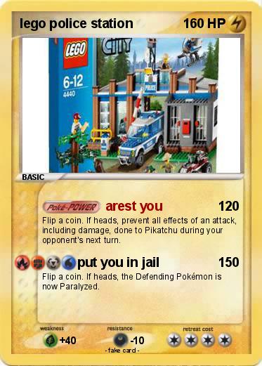 Pokémon lego police station - arest you - My Pokemon Card