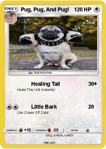 Pokémon Pug Pug And Pug - Healing Tail - My Pokemon Card