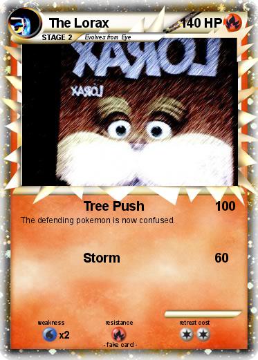Pokémon The Lorax 31 31 - Tree Push - My Pokemon Card