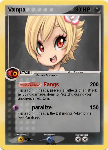 Pokémon Vampa 1 1 - Fangs - My Pokemon Card