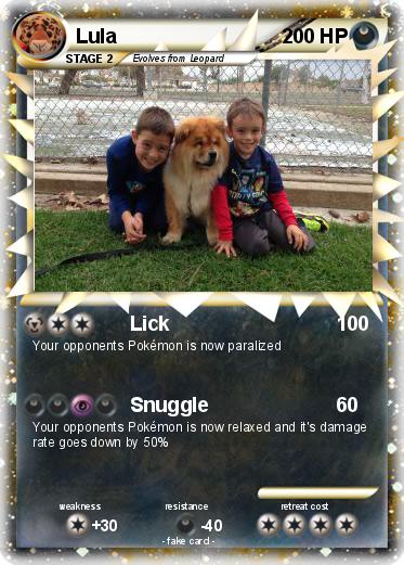 Pokémon Lula 20 20 - Lick - My Pokemon Card