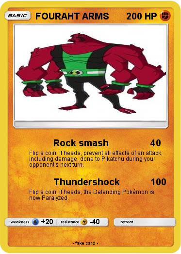 Pokémon FOURAHT ARMS - Rock smash - My Pokemon Card