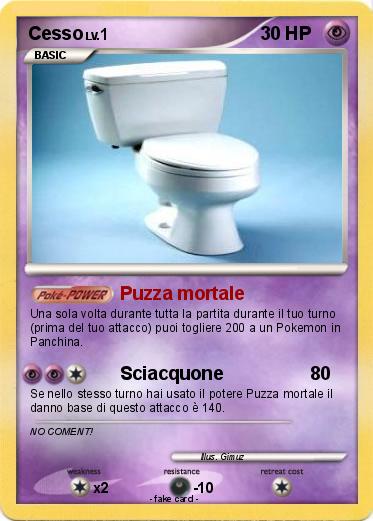Pokémon Cesso 1 1 - Puzza mortale - My Pokemon Card
