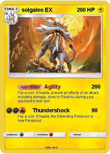 Pokémon solgaleo EX 37 37 - Agility - My Pokemon Card