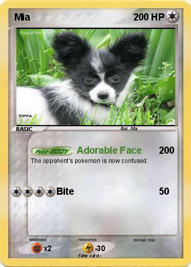 Pokémon Mia 141 141 - Adorable Face - My Pokemon Card