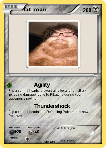 Pokémon fat man 285 285 - Agility - My Pokemon Card