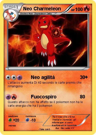Pokémon Neo Charmeleon - Neo agilità - My Pokemon Card