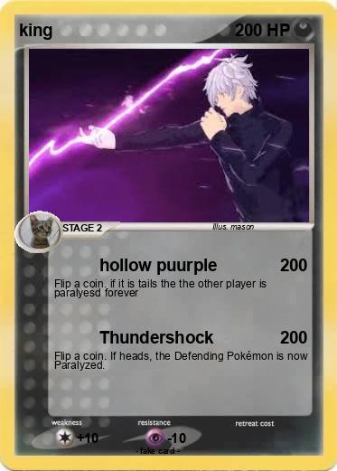 Pokémon burgr king - hollow puurple - My Pokemon Card