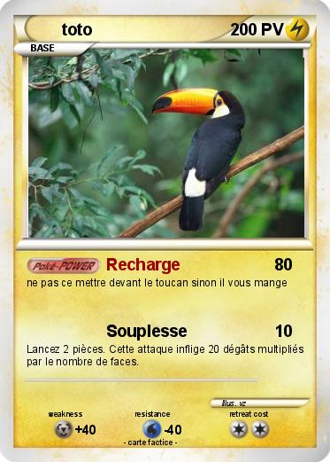 Pokémon toto 97 97 - Recharge - Ma carte Pokémon