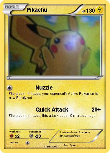 Pokémon Pikachu 13855 13855 - Nuzzle - My Pokemon Card