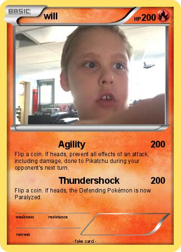 Pokémon will 561 561 - Agility - My Pokemon Card