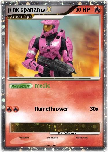 Pokémon pink spartan - medic - My Pokemon Card