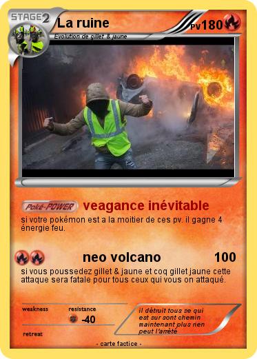 Pokémon La ruine - veagance inévitable - Ma carte Pokémon
