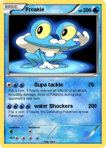 Pokémon Froakie 431 431 - Supa tackle - My Pokemon Card