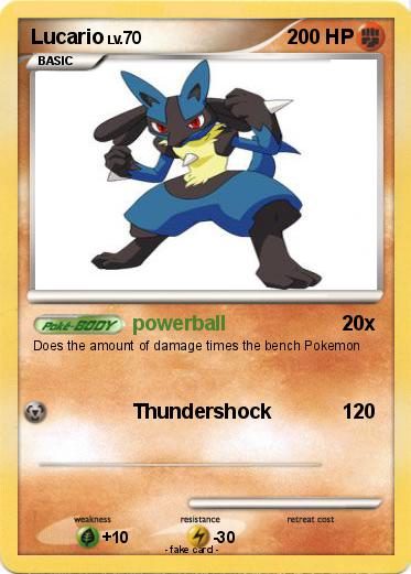 Pokémon Lucario 4101 4101 - powerball - My Pokemon Card