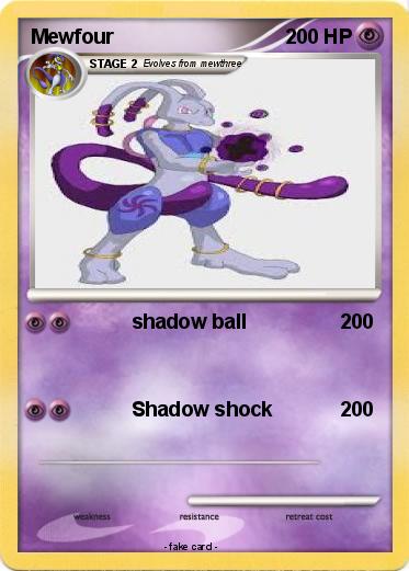 Pokémon Mewfour 96 96 - shadow ball - My Pokemon Card