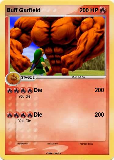 Pokémon Buff Garfield 6 6 - Die - My Pokemon Card