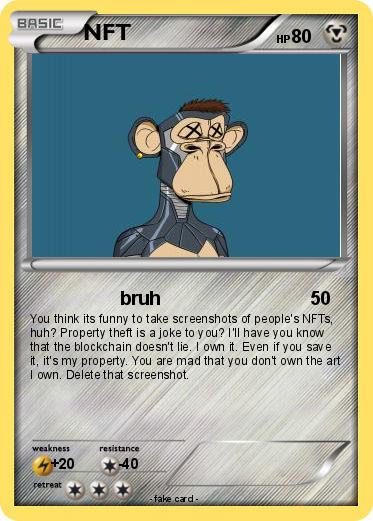 Pokémon NFT 3 3 - bruh - My Pokemon Card