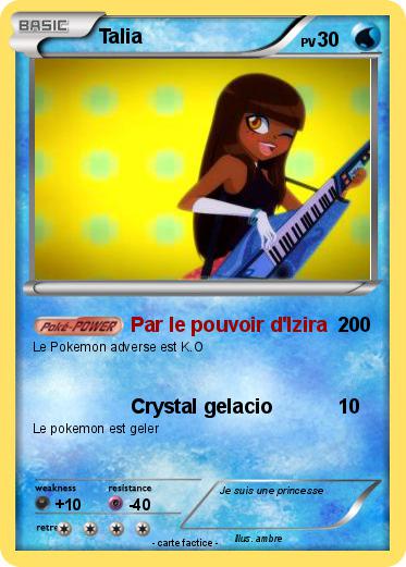 Pokémon Talia 19 19 - Par le pouvoir d'Izira - Ma carte Pokémon
