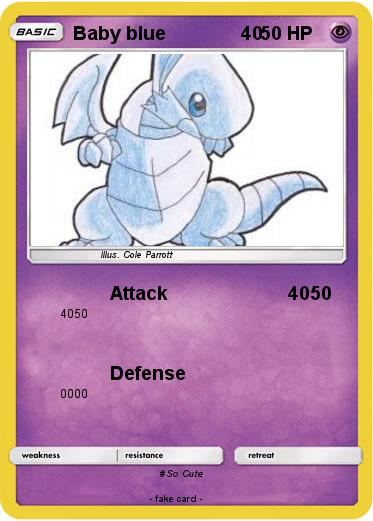 Pokémon Baby blue 40 40 - Attack 40 - My Pokemon Card