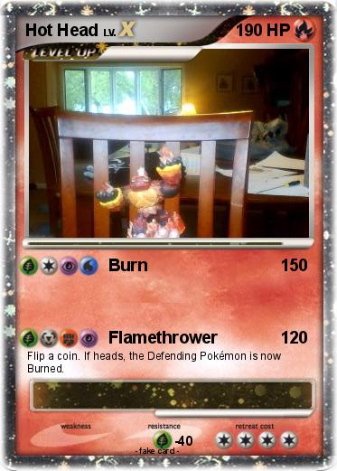 Pokémon Hot Head 113 113 - Burn - My Pokemon Card