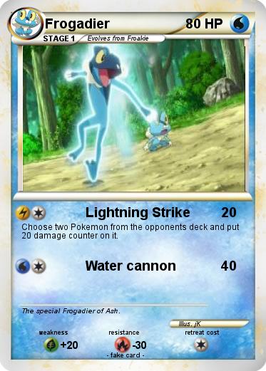 Pokémon Frogadier 109 109 - Lightning Strike - My Pokemon Card