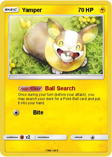 Pokémon Yamper 14 14 - Ball Search - My Pokemon Card