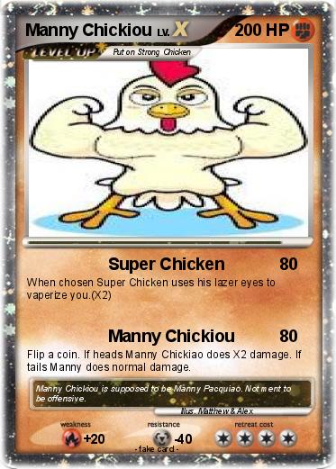 Pokémon Manny Chickiou - Super Chicken - My Pokemon Card