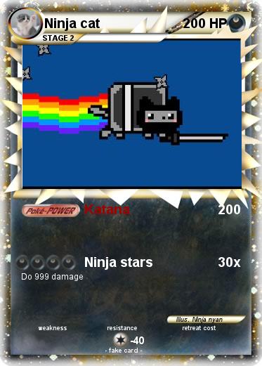 Pokémon Ninja cat 192 192 - Katana - My Pokemon Card