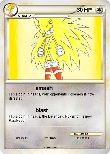 Pokémon super sonic god 2 2 - smash - My Pokemon Card