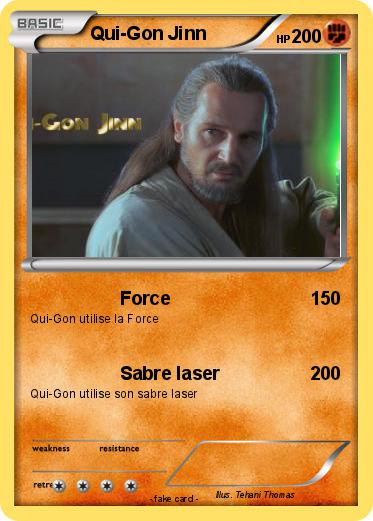 Pokémon Qui Gon Jinn 27 27 - Force - Ma carte Pokémon