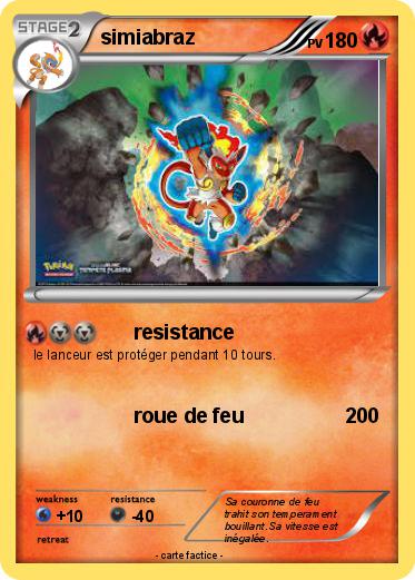 Pokémon simiabraz 834 834 - resistance - Ma carte Pokémon