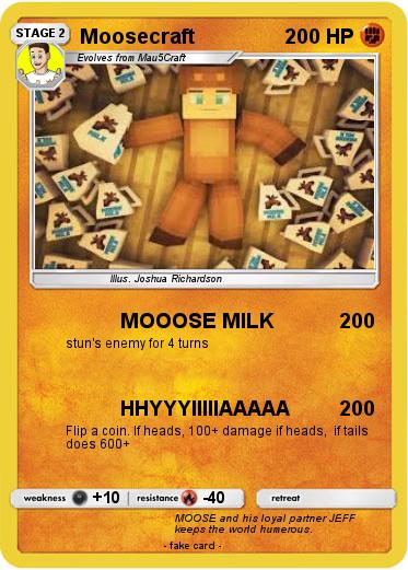 Pokémon Moosecraft 19 19 - MOOOSE MILK - My Pokemon Card