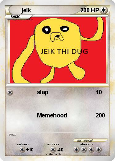 Pokémon jeik - slap - My Pokemon Card