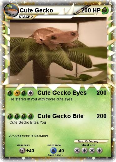 Pokémon Cute Gecko 1 1 - Cute Gecko Eyes - My Pokemon Card