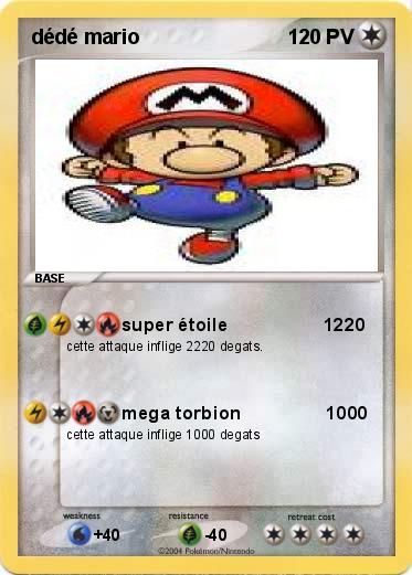 Pokémon dede mario - super étoile 1220 - Ma carte Pokémon